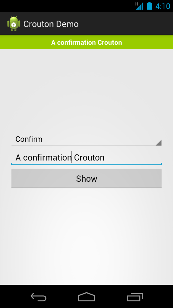 Useful Android Libraries: Crouton | Grokking Android