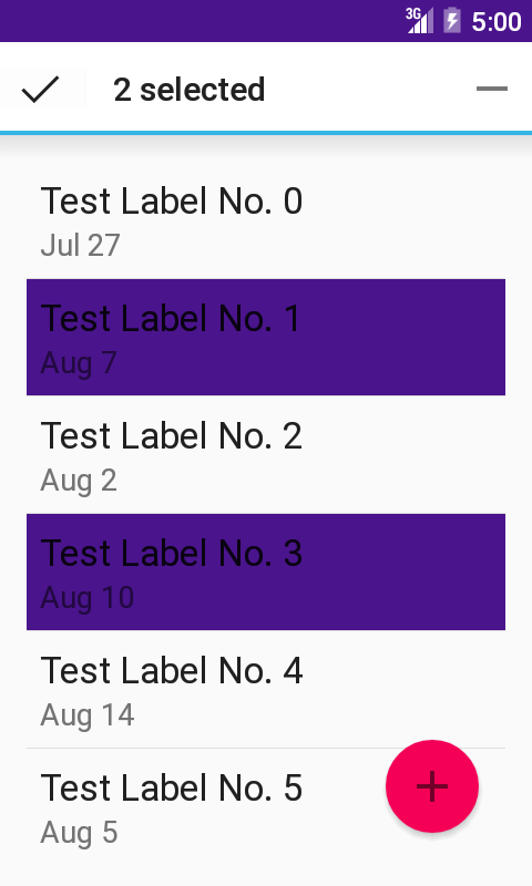 RecyclerView with Contextual ActionBar and selected items | Grokking Android