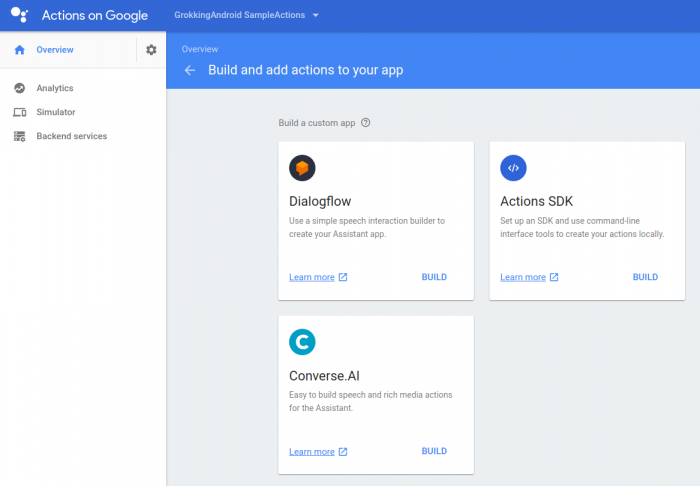 Using the Actions SDK to Develop for the Google Assistant | Grokking Android